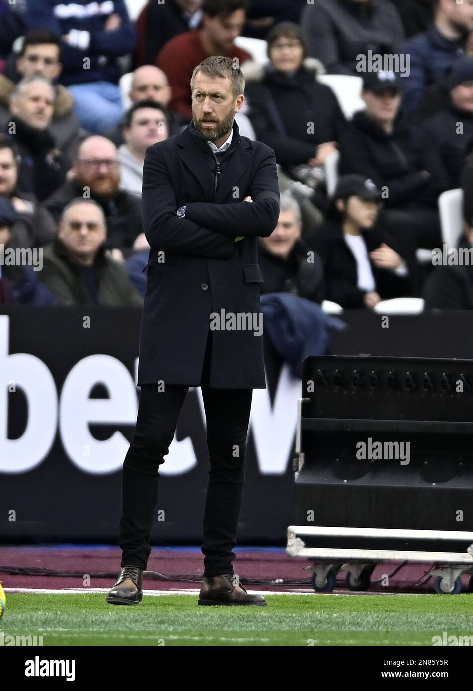 London, UK. 11th Feb, 2023. Graham Potter (Chelsea manager) during the ...