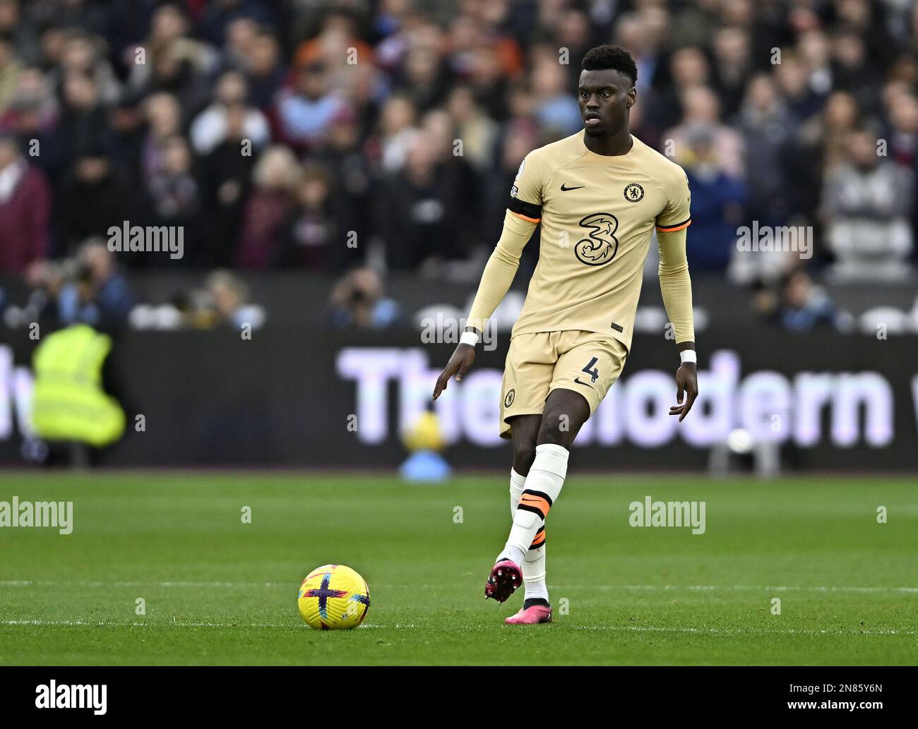 London, UK. 11th Feb, 2023. Benoit Badiashile Mukinayi (Chelsea) during ...