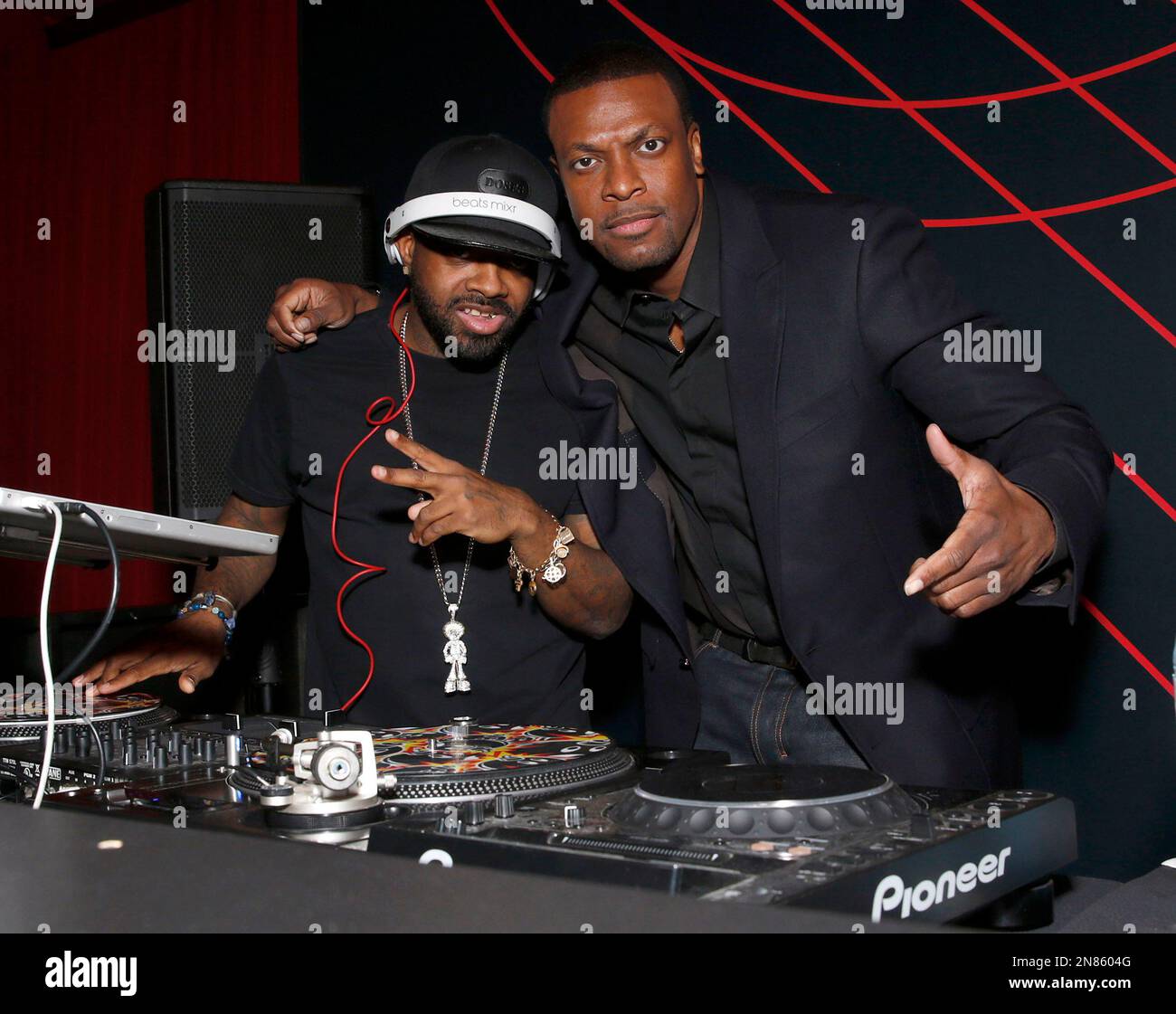 Jermaine Dupri and Chris Tucker attend at Delta Air Lines, the official ...