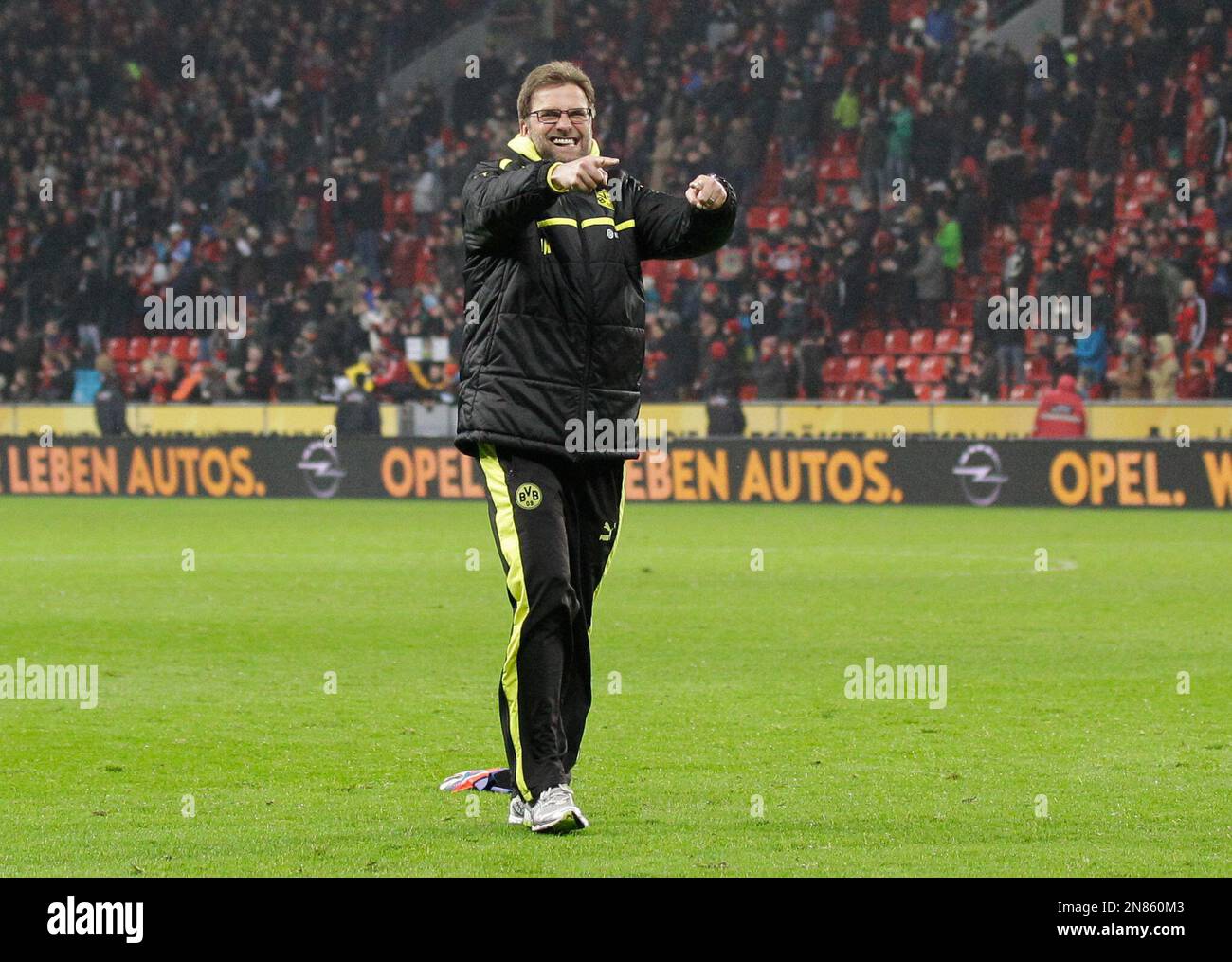 Dortmund head coach Juergen Klopp after the German first division ...