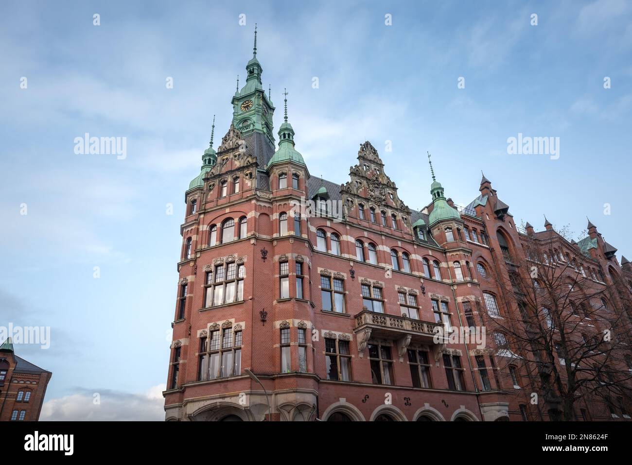 St. Annenplatz Square Buildings at Speicherstadt warehouse district ...