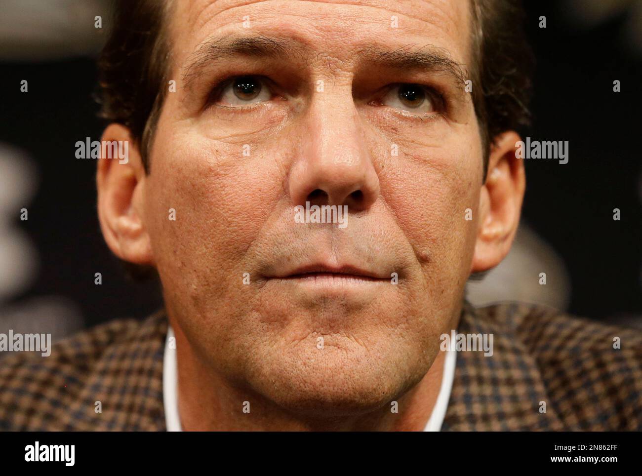 Baltimore Ravens owner Steve Bisciotti speaks during an NFL football ...
