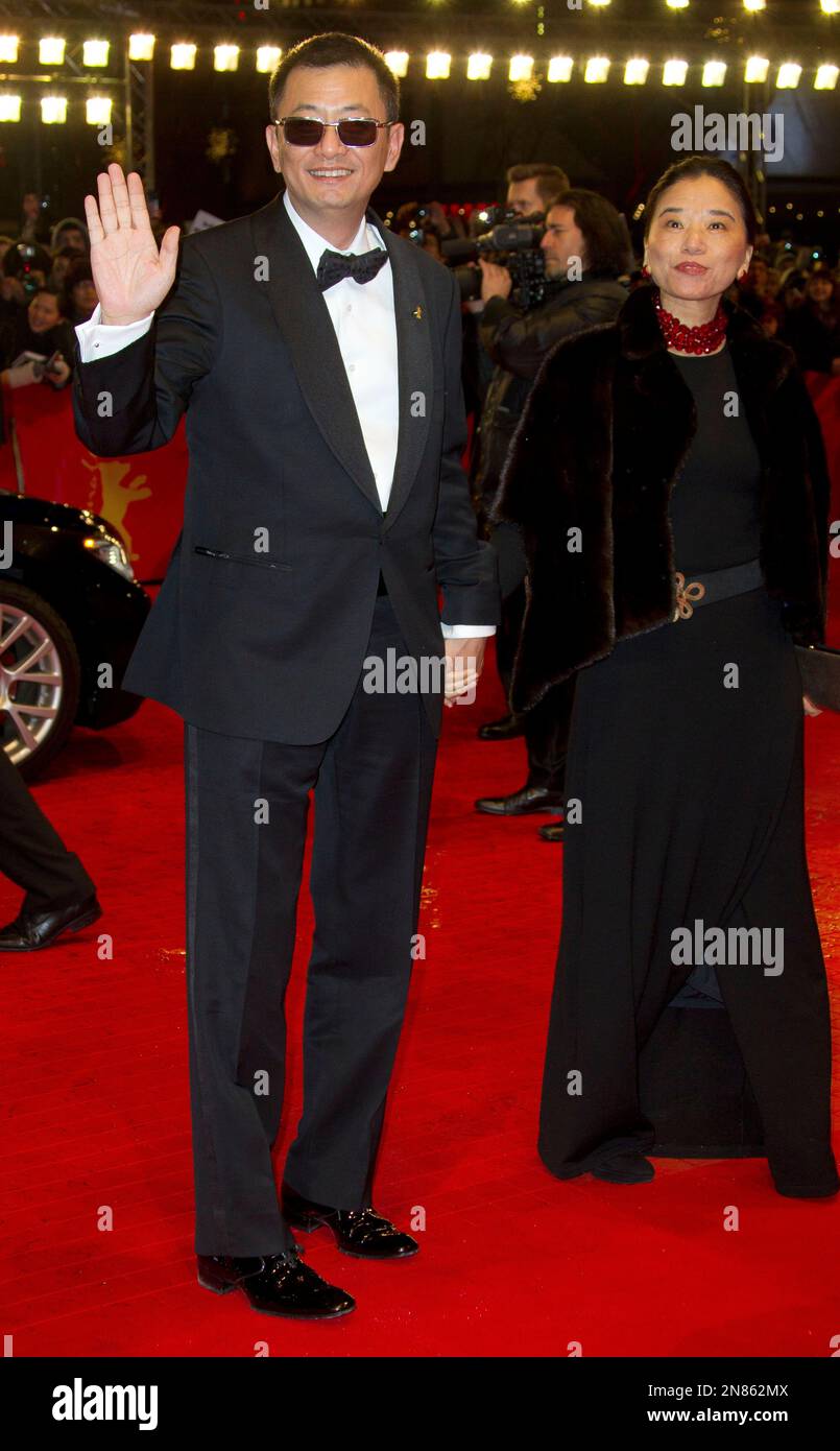 Director Wong Kar Wai and wife Esther Wong arrive on the red carpet for ...