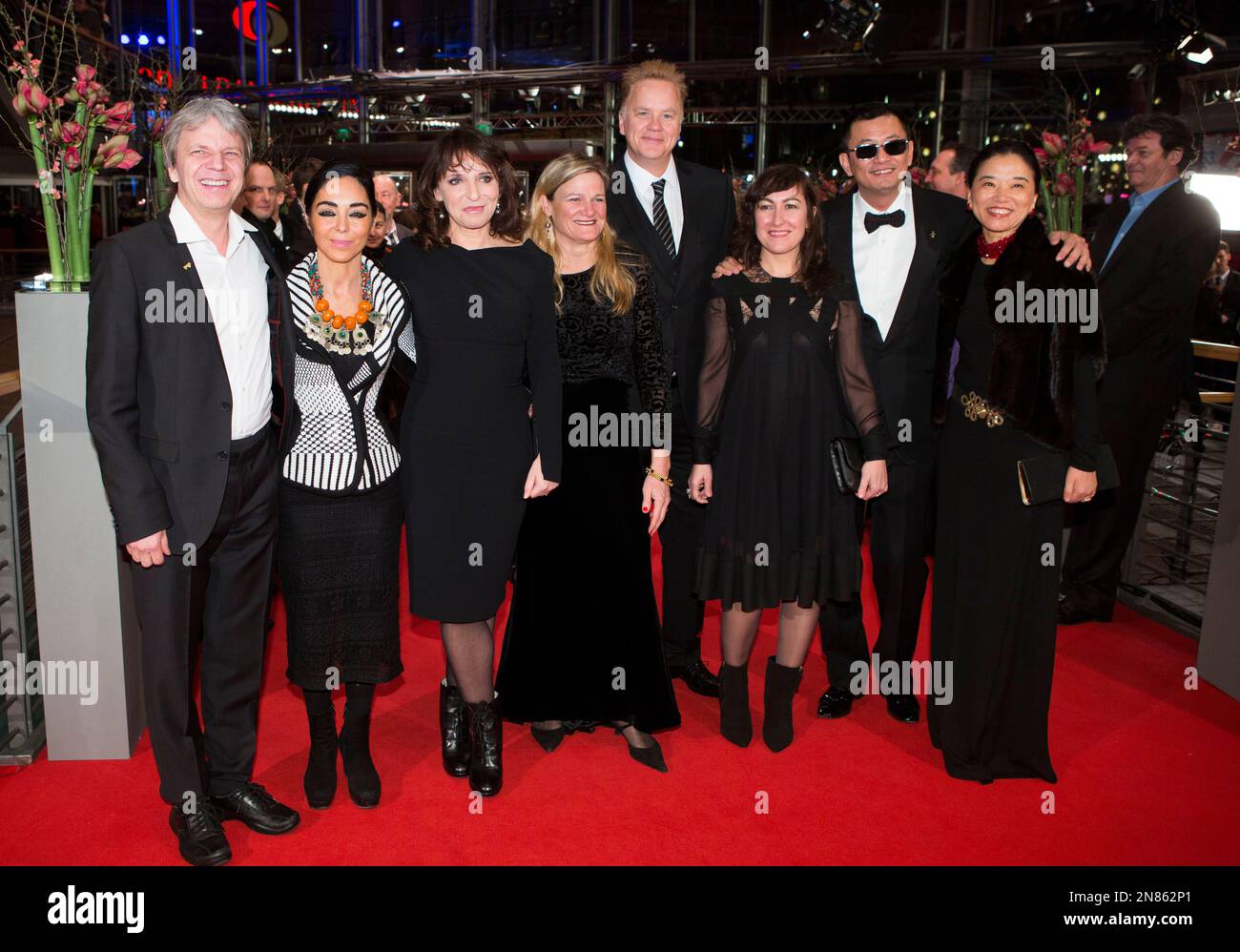 From left, jury members Andreas Kuras, Shirin Neshat, Susanne Bier ...