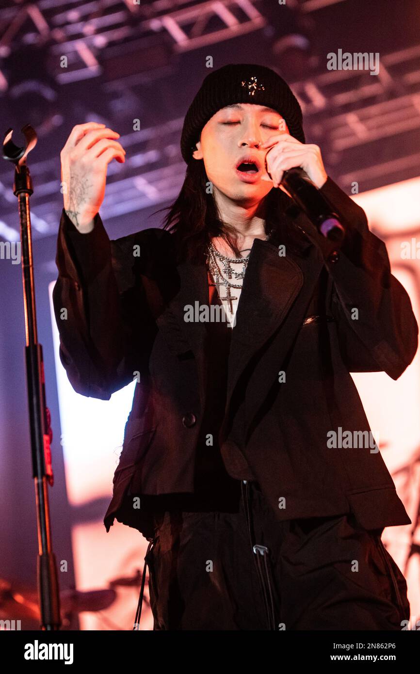 Milan Italy. 10 February 2023. The American singer-songwriter and producer Casey Luong known by ...