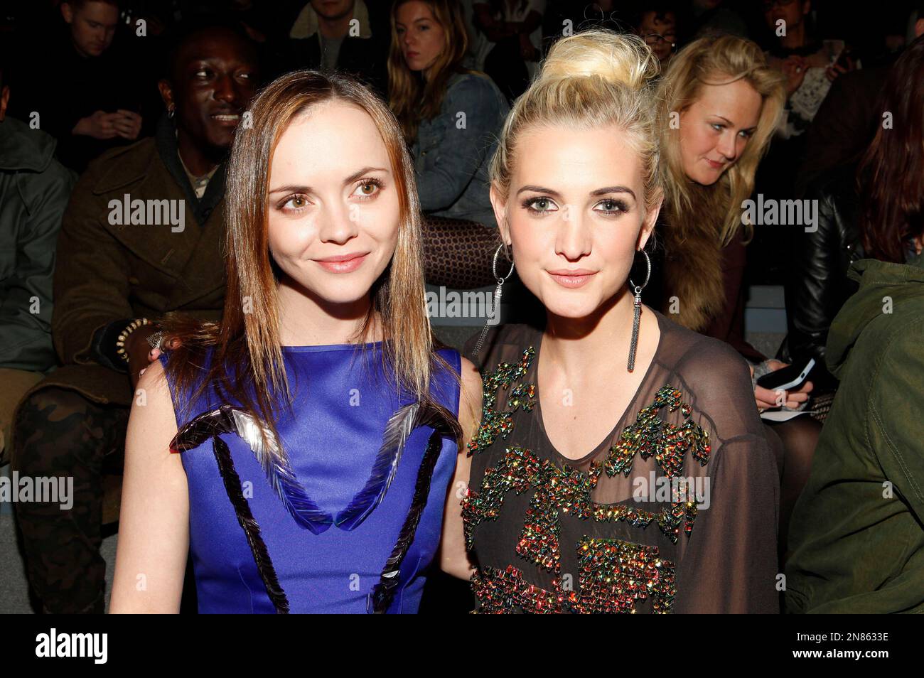 Christina Ricci, left, and Ashlee Simpson attend the Richard Chai Fall ...