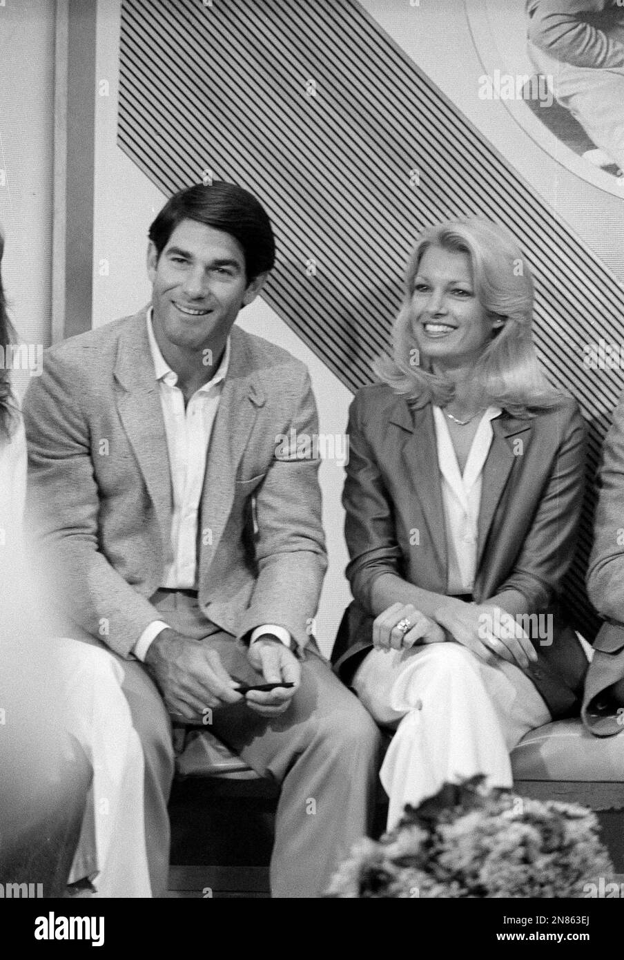 Steve and Cyndy Garvey laugh during the taping of he local Jerry Lewis ...