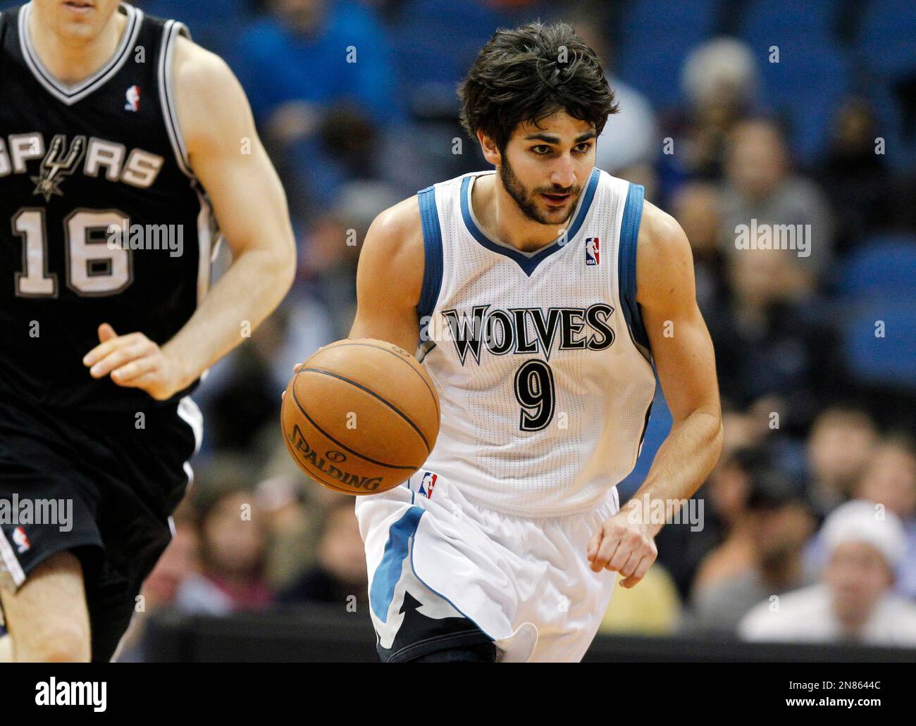 Minnesota Timberwolves point guard Ricky Rubio (9), of Spain, shown ...