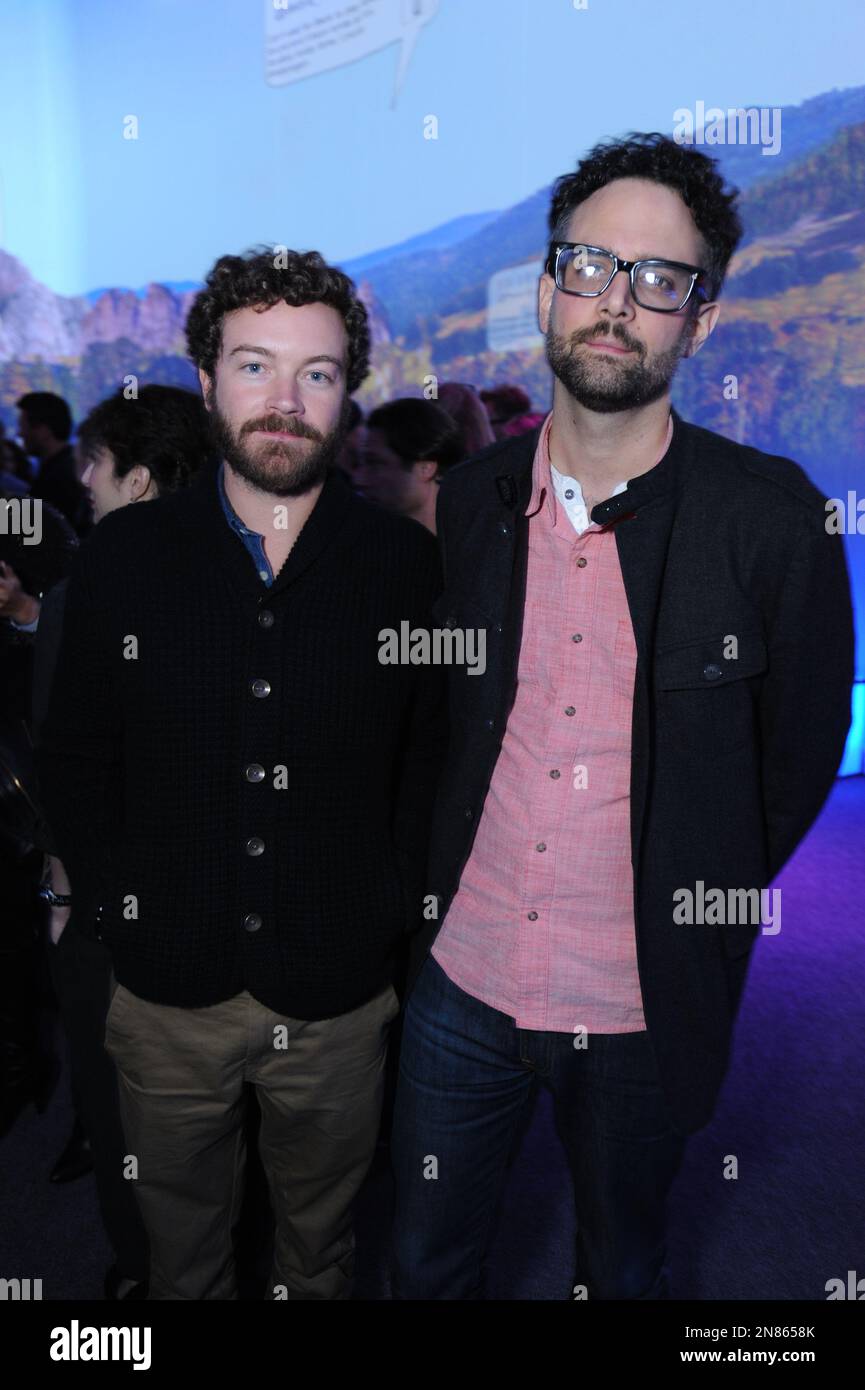 Danny Masterson, left, and Justin Peroff attend as Lincoln launches ...