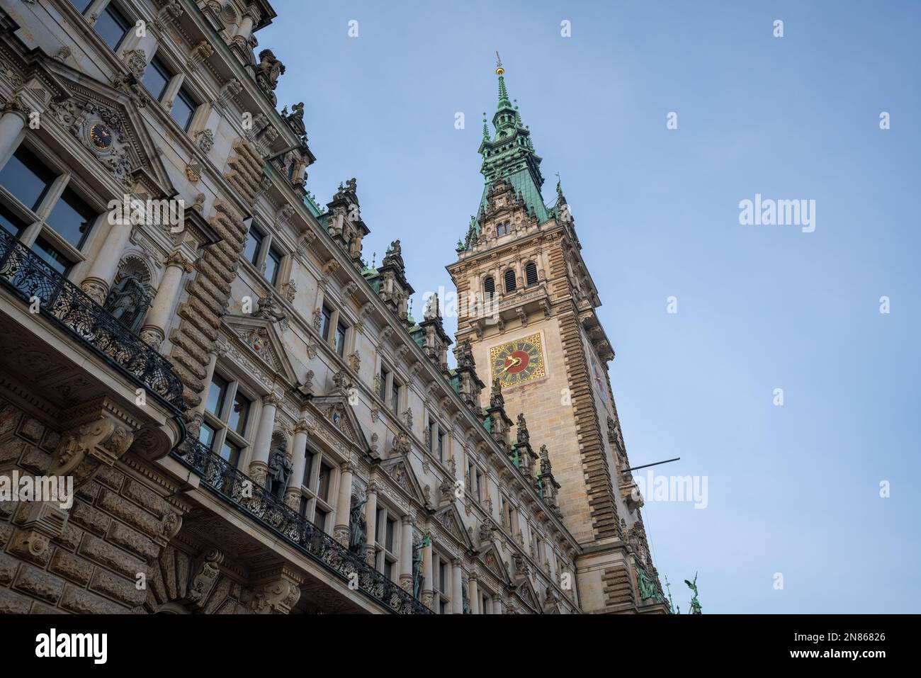 Hamburg City Hall Tower - Hamburg, Germany Stock Photo - Alamy