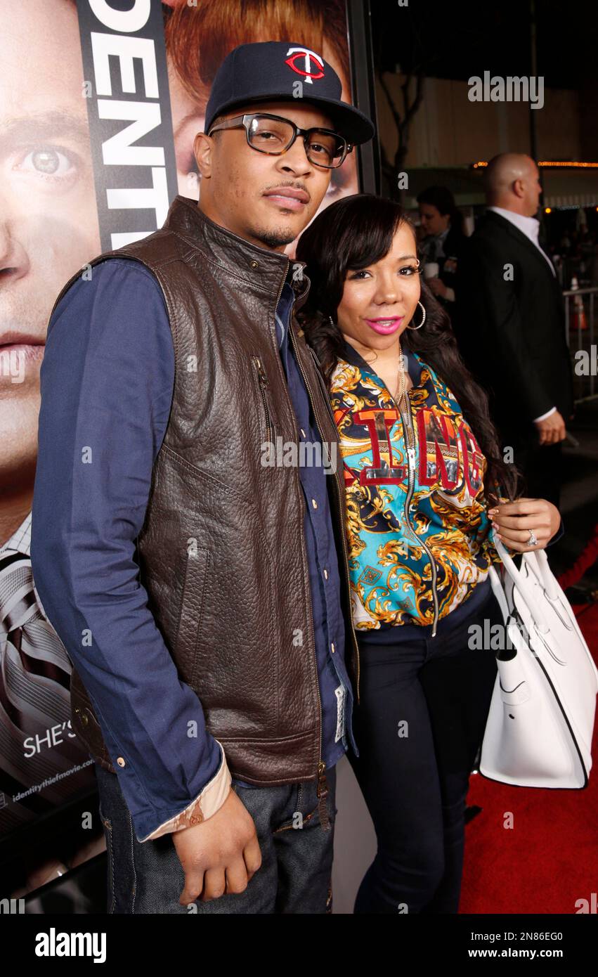 Tip "T.i." Harris and Tameka Cottle attend the world premiere of ...