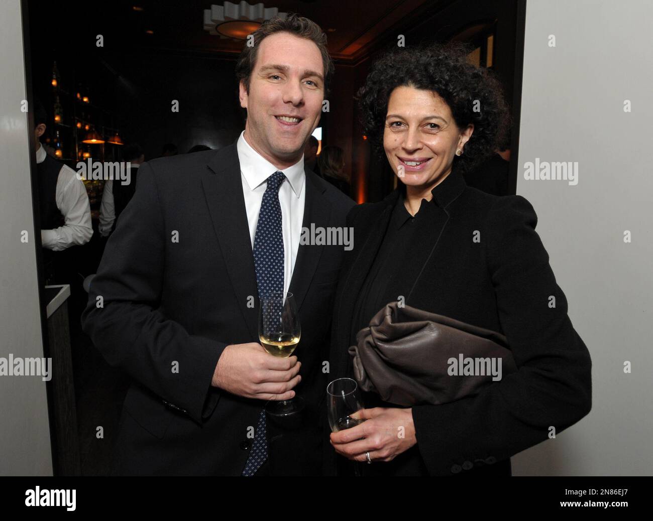 Matthew Belloni, editor at The Hollywood Reporter, left, and Donna ...