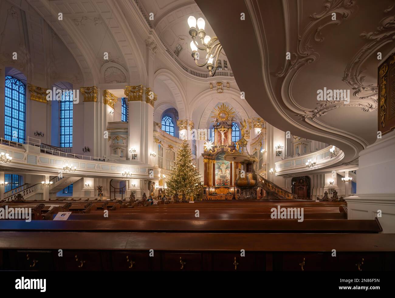 St. Michael Church Interior - Hamburg, Germany Stock Photo - Alamy