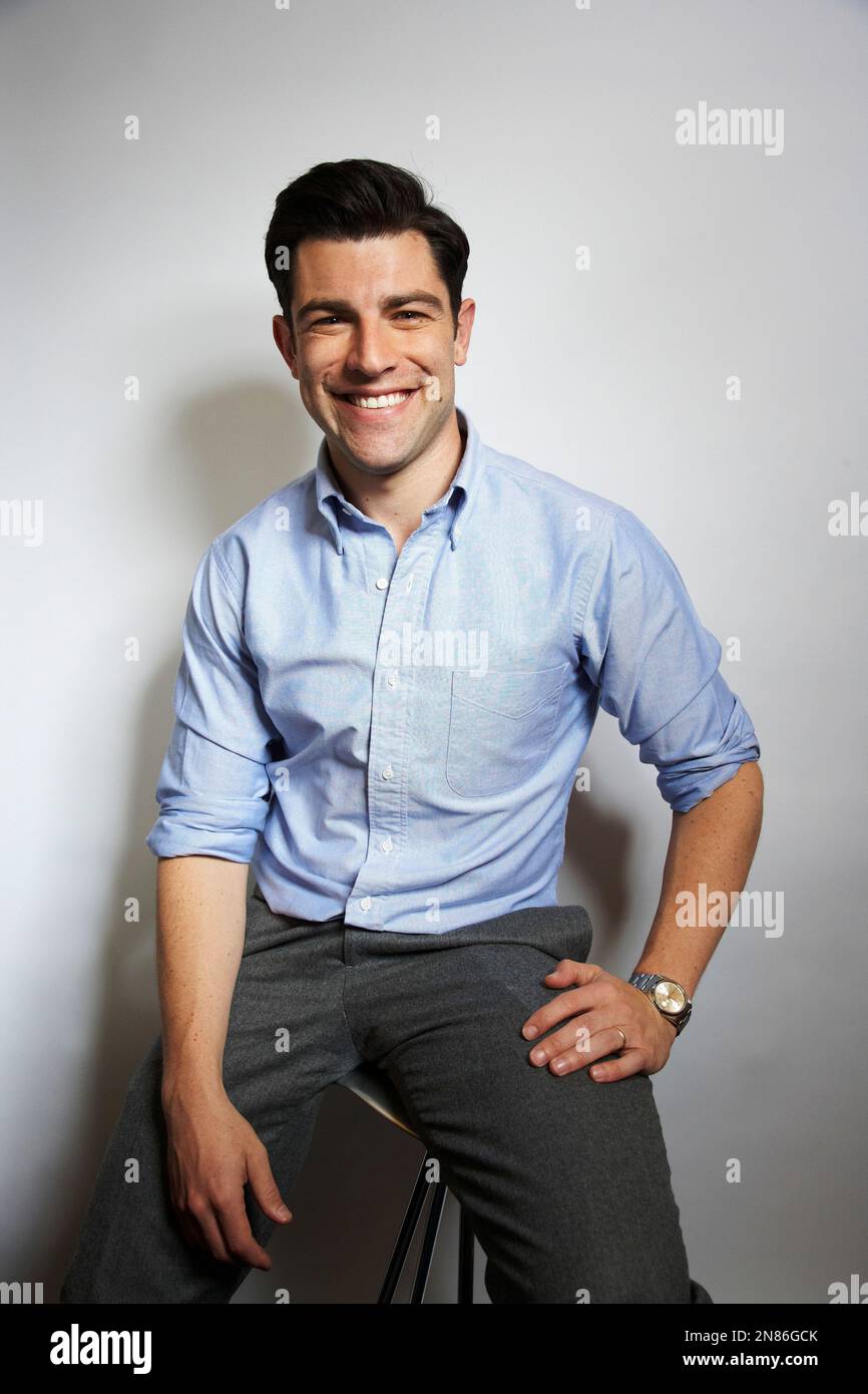 This Jan. 29, 2013 photo shows American actor Max Greenfield posing for ...
