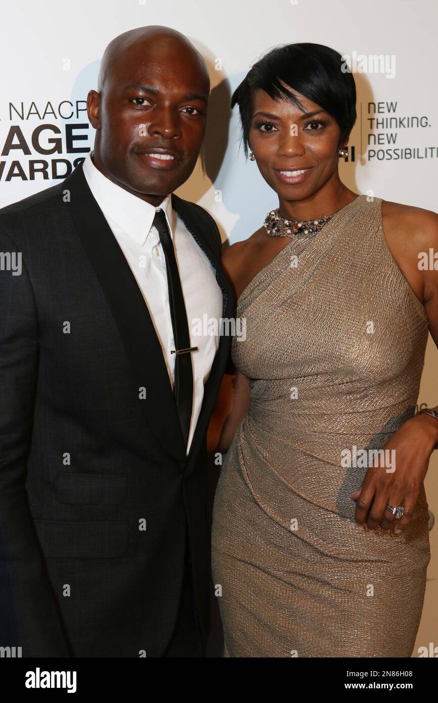 From left, Mel Chude and Vanessa Williams arrive at the 44th NAACP ...