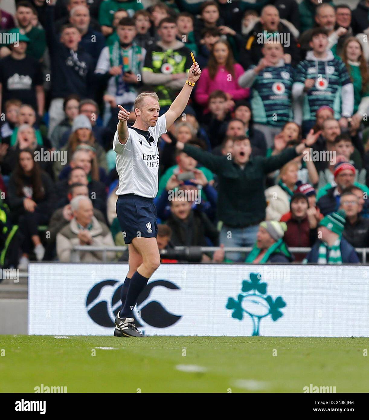 Dublin, Ireland. 11th Feb, 2023. 11th February 2023; Aviva Stadium, Dublin, Ireland: Six Nations ...