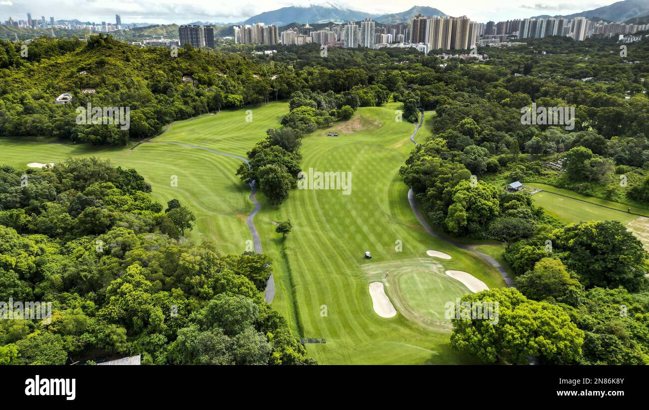 Aerial shot of Hong Kong Golf Club in Fanling. 17AUG22 SCMP / Sam Tsang ...
