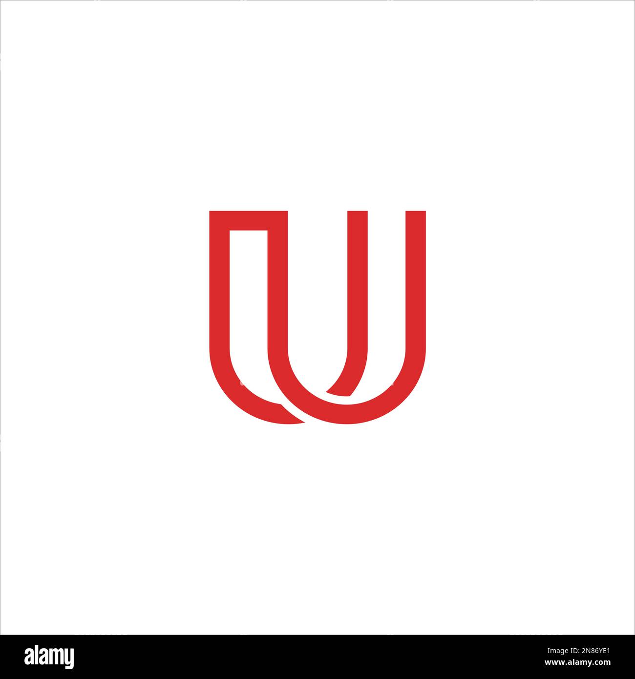 U text logo icon vector Stock Vector Image & Art - Alamy