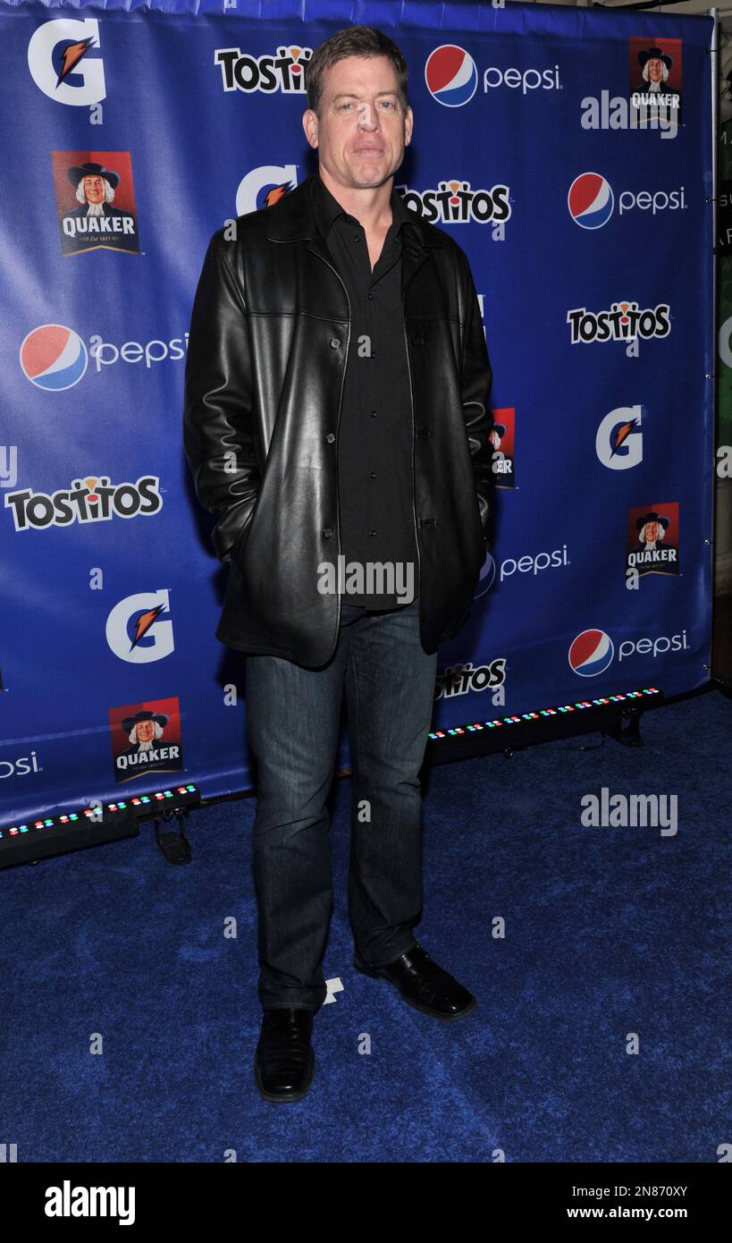 Former NFL player Troy Aikman attends at the PepsiCo Pre-Super Bowl ...
