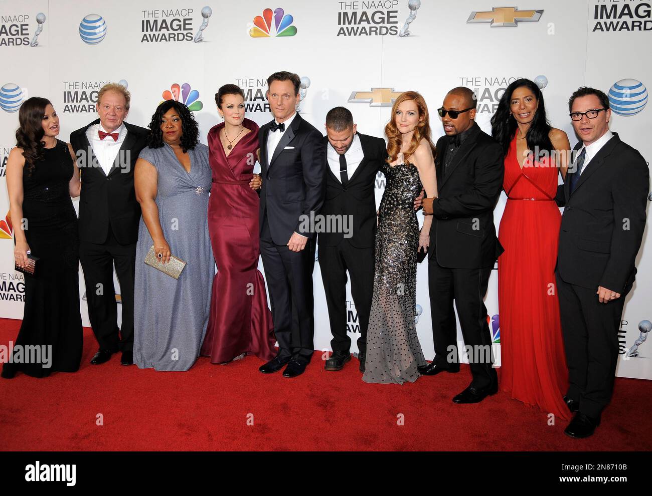 The cast and crew of "Scandal" arrive at the 44th Annual NAACP Image ...