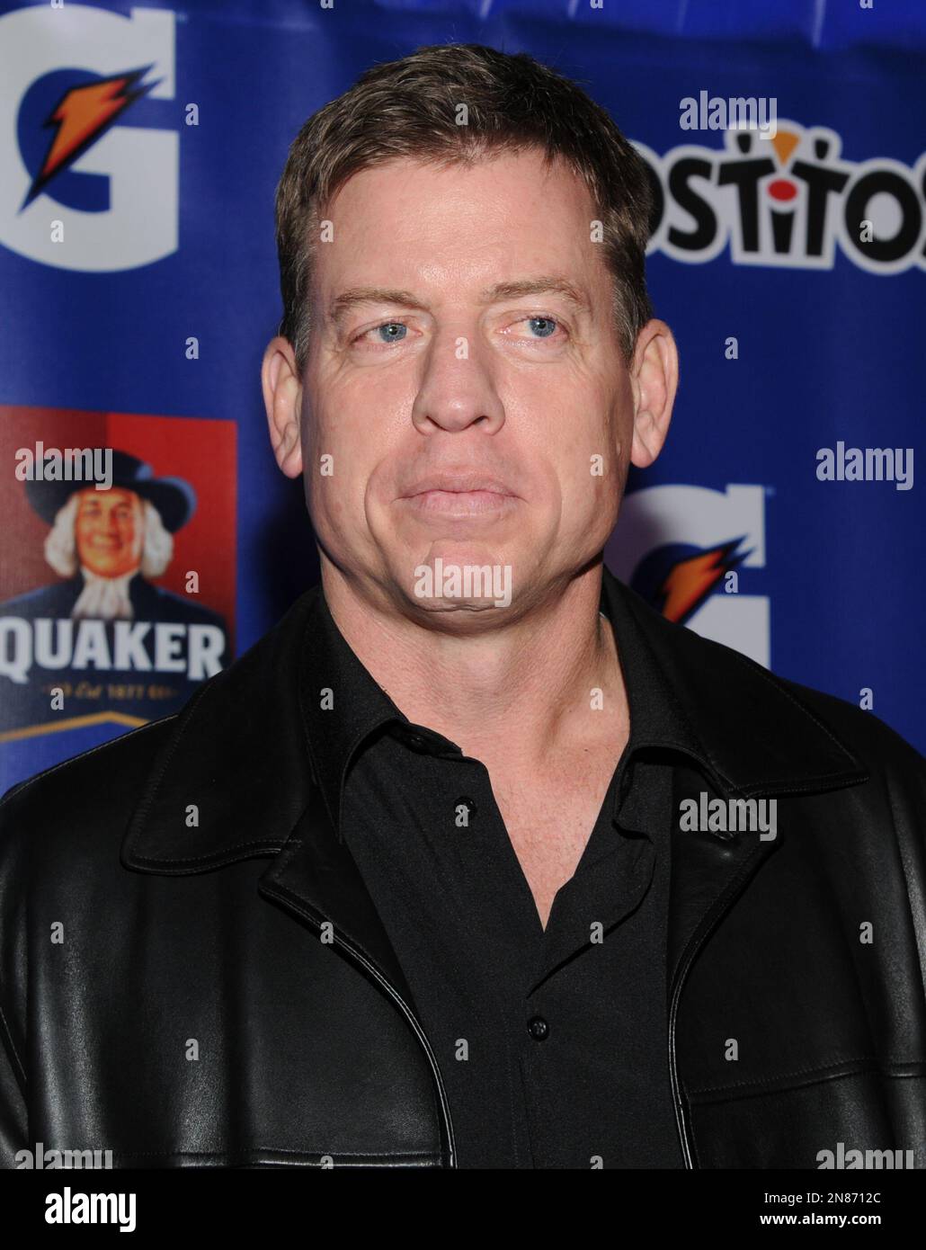 Former NFL player Troy Aikman attends at the PepsiCo Pre-Super Bowl ...