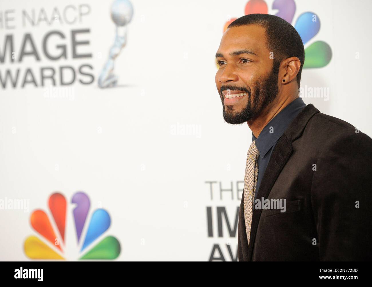 Omari Hardwick arrives at the 44th Annual NAACP Image Awards at the Shrine Auditorium in Los ...