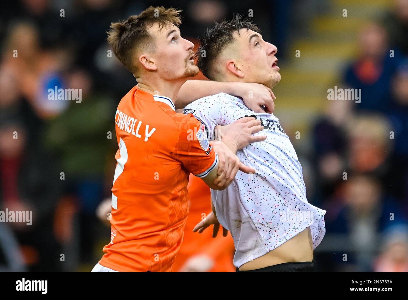 Callum Connolly #2 of Blackpool during the Sky Bet Championship match ...