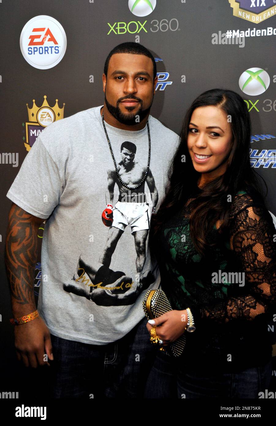 Houston Texans' offensive tackle Duane Brown, left, and radio and tv ...