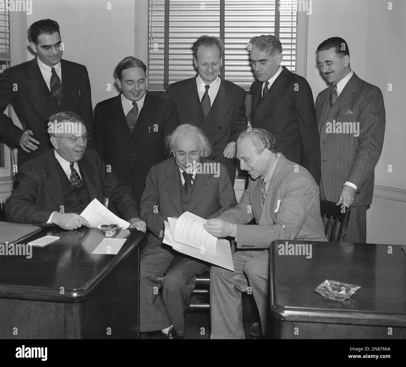 Atomic scientists, members of the Emergency Committee of Atomic ...