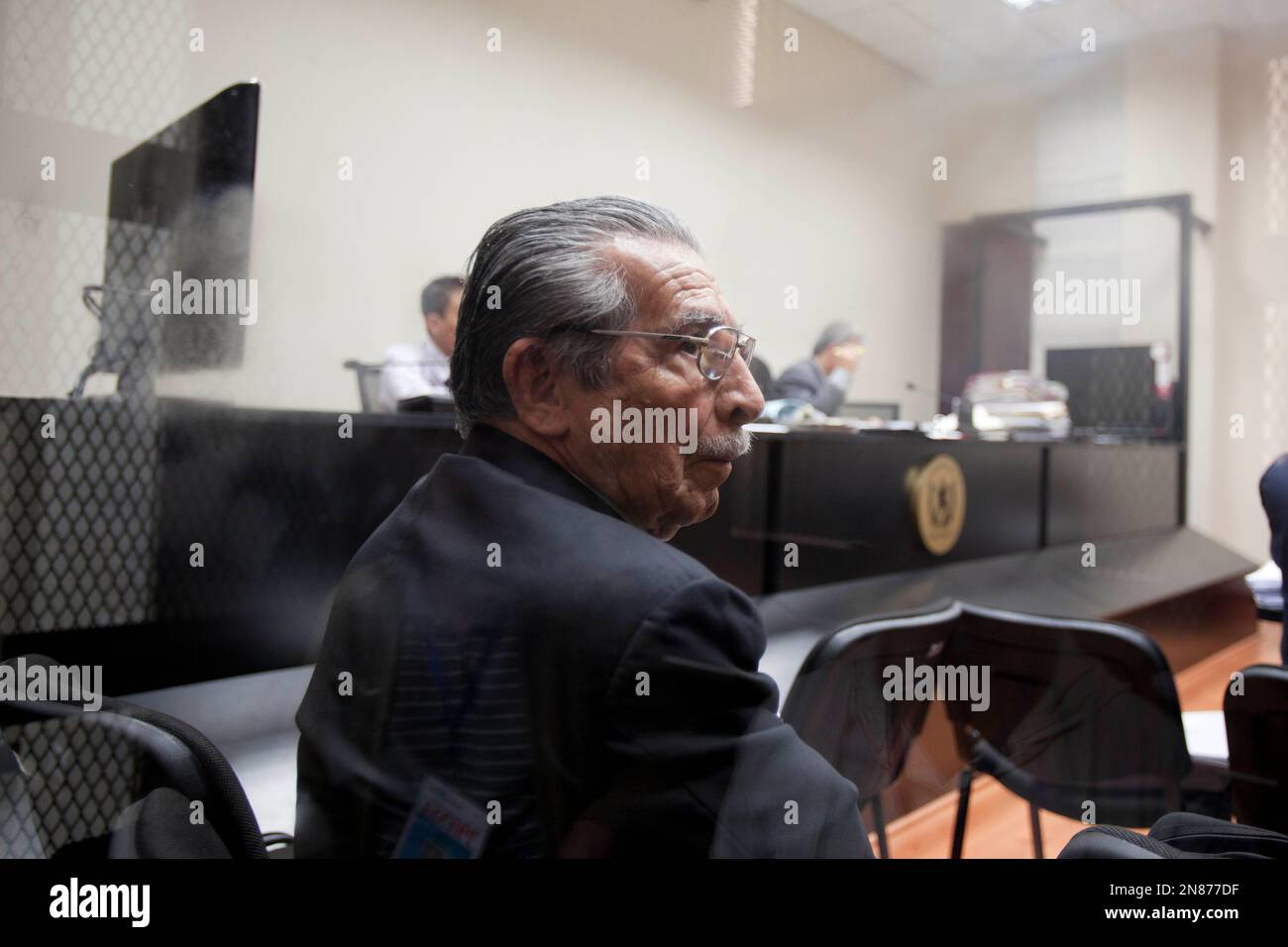 Guatemala's former dictator Jose Efrain Rios Montt is photographed ...