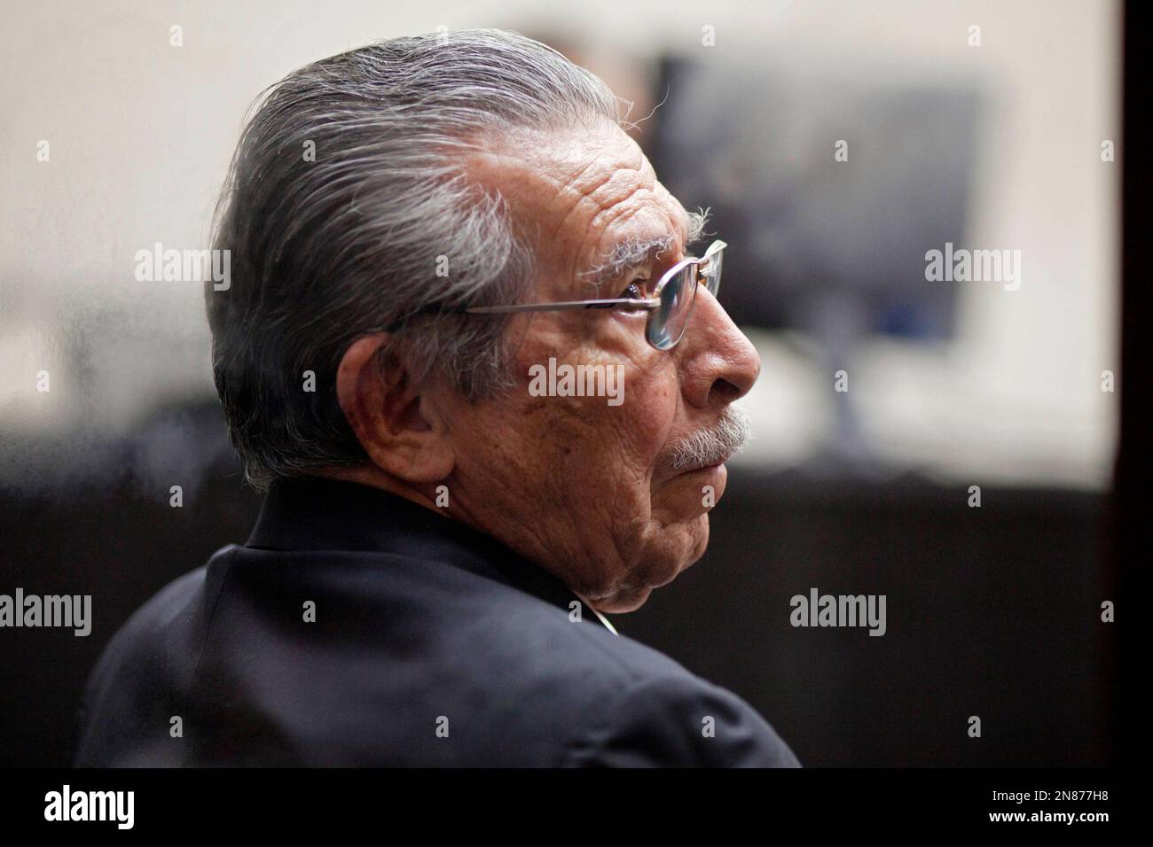 Guatemala's former dictator Jose Efrain Rios Montt is photographed ...