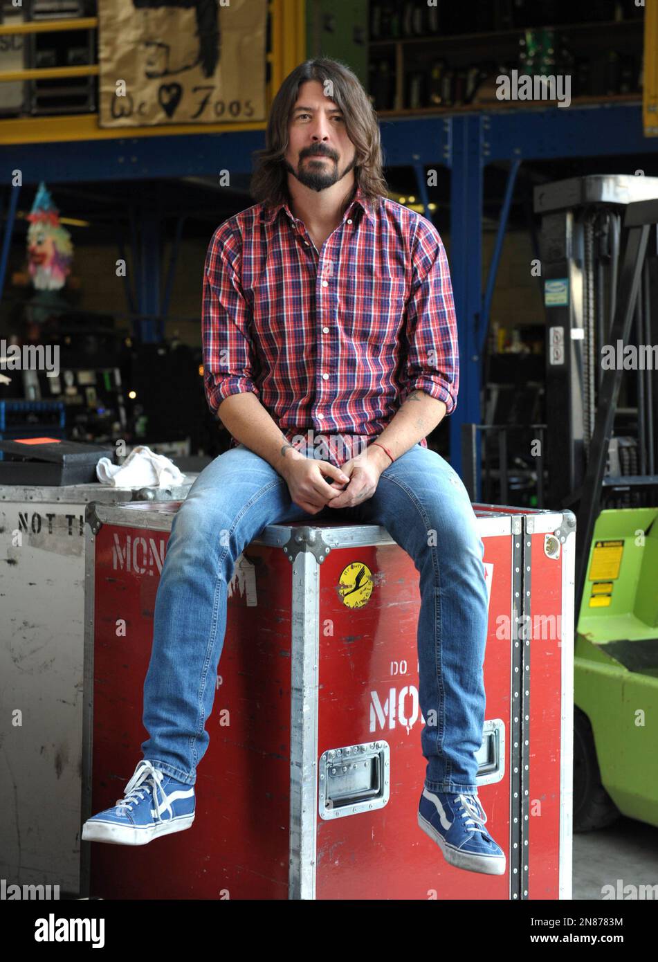 Musician Dave Grohl poses for a portrait at 606 Sound on Wednesday, Jan ...