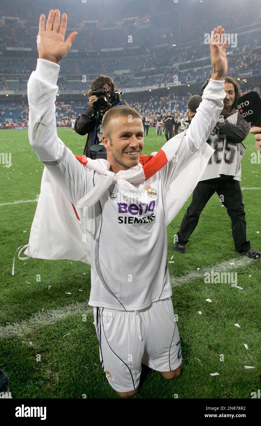 FILE- In Sunday, June 17, 2007 file photo, Real Madrid player David ...