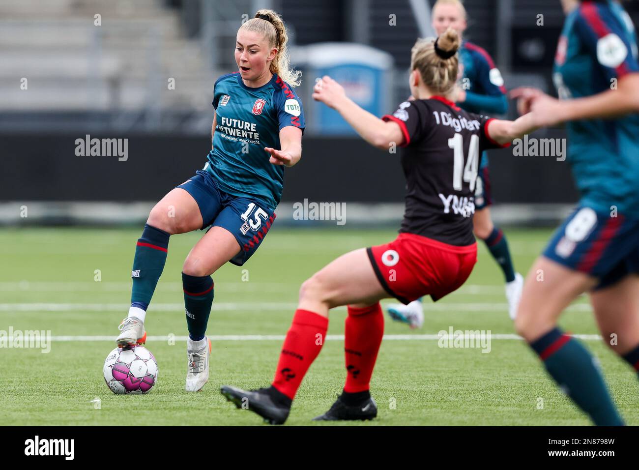ROTTERDAM, NETHERLANDS - FEBRUARY 11: Danique van Ginkel of FC Twente ...