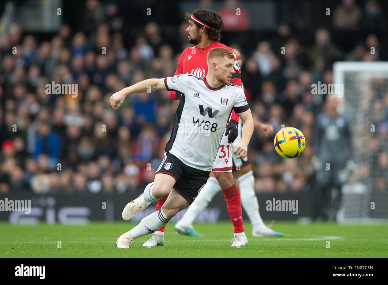 London, UK. 11th Feb, 2023. Harrison Reed of Fulham during the Premier ...