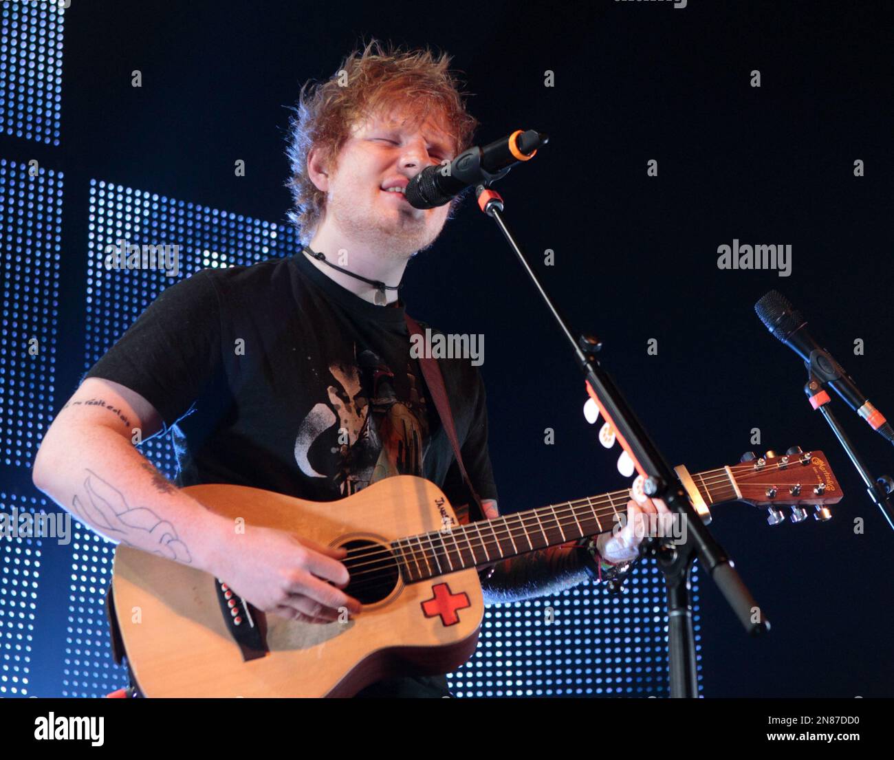 English singer-songwriter Ed Sheeran performs at Rams Head Live on ...