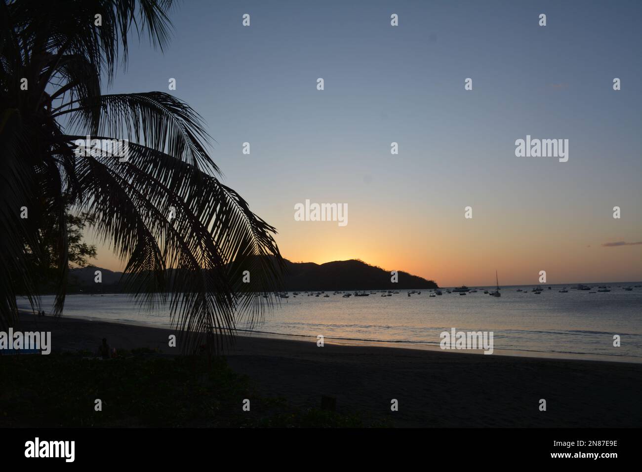 Sunset on Playa del Coco, Guanacaste, Costa Rica Stock Photo - Alamy