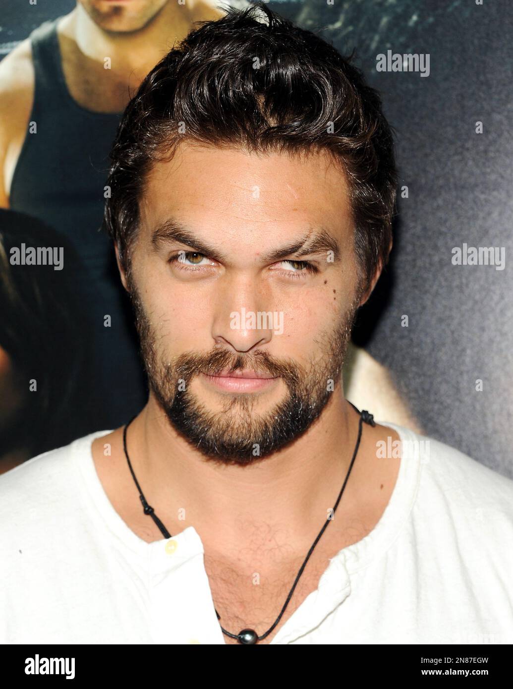 Actor Jason Momoa attends the "Bullet To The Head" premiere at AMC ...