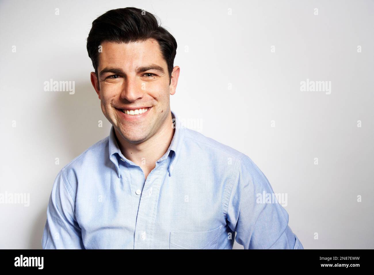American actor known for his current role in "New Girl", Max Greenfield ...