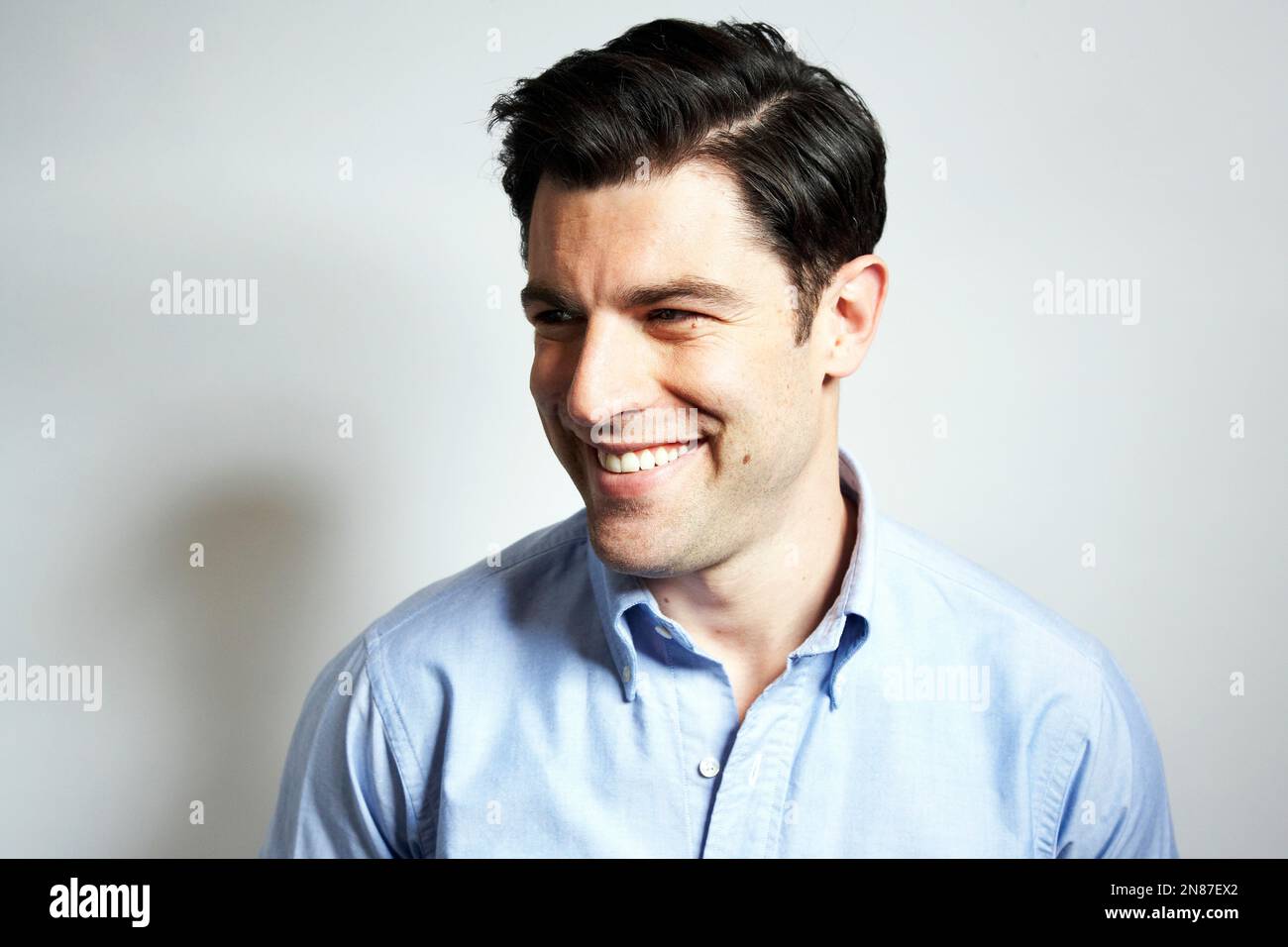 American actor known for his current role in "New Girl", Max Greenfield ...