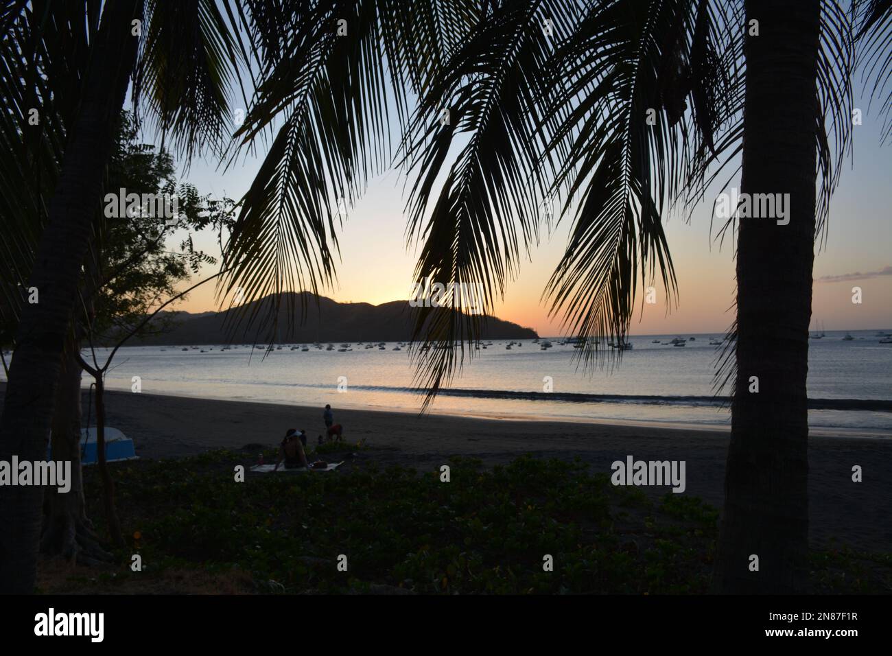 Sunset on Playa del Coco, Guanacaste, Costa Rica Stock Photo - Alamy