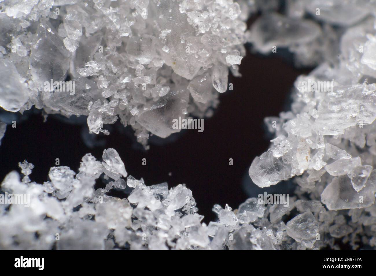 macro photo of salt crystal Stock Photo - Alamy