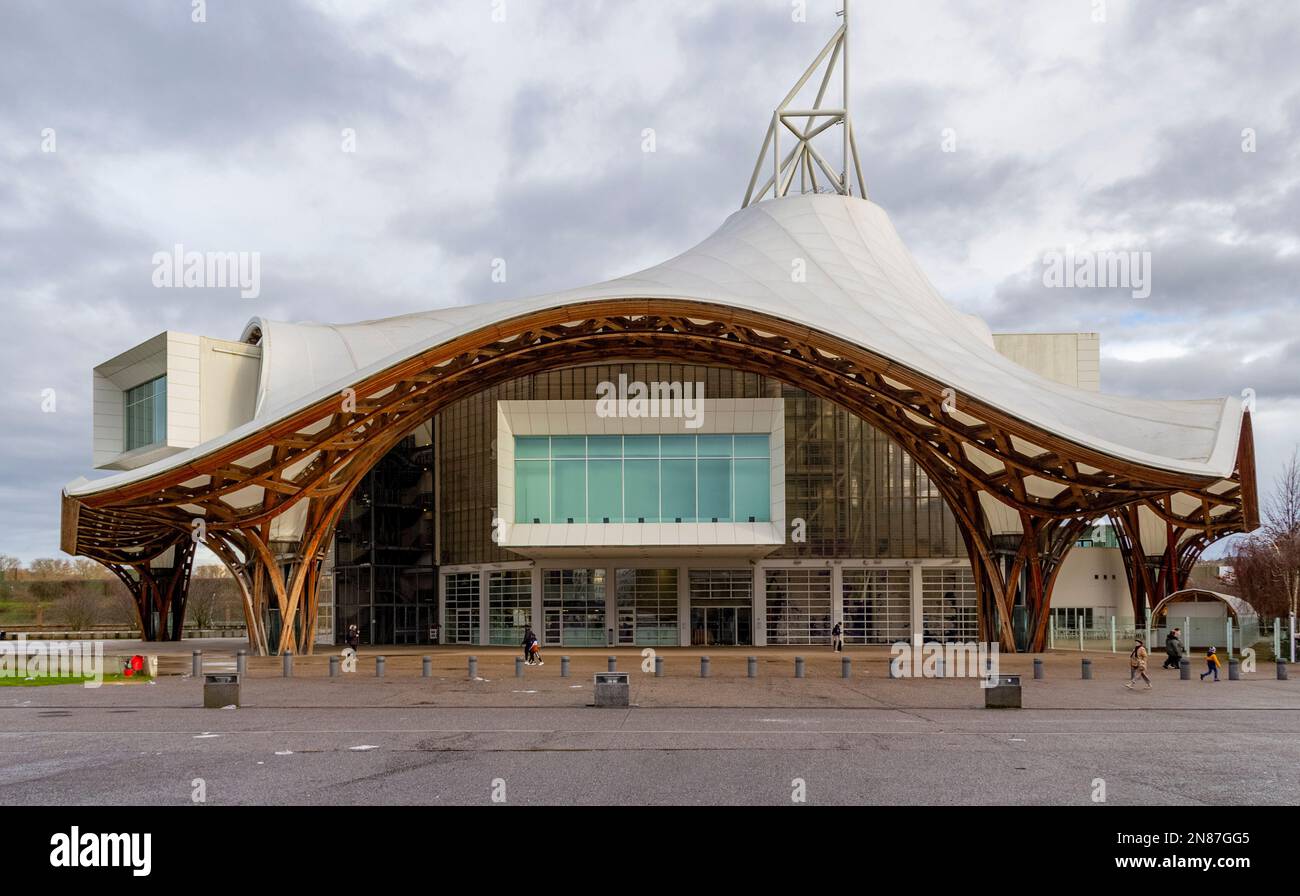 Scenery around the Centre Pompidou-Metz, a museum of modern and ...