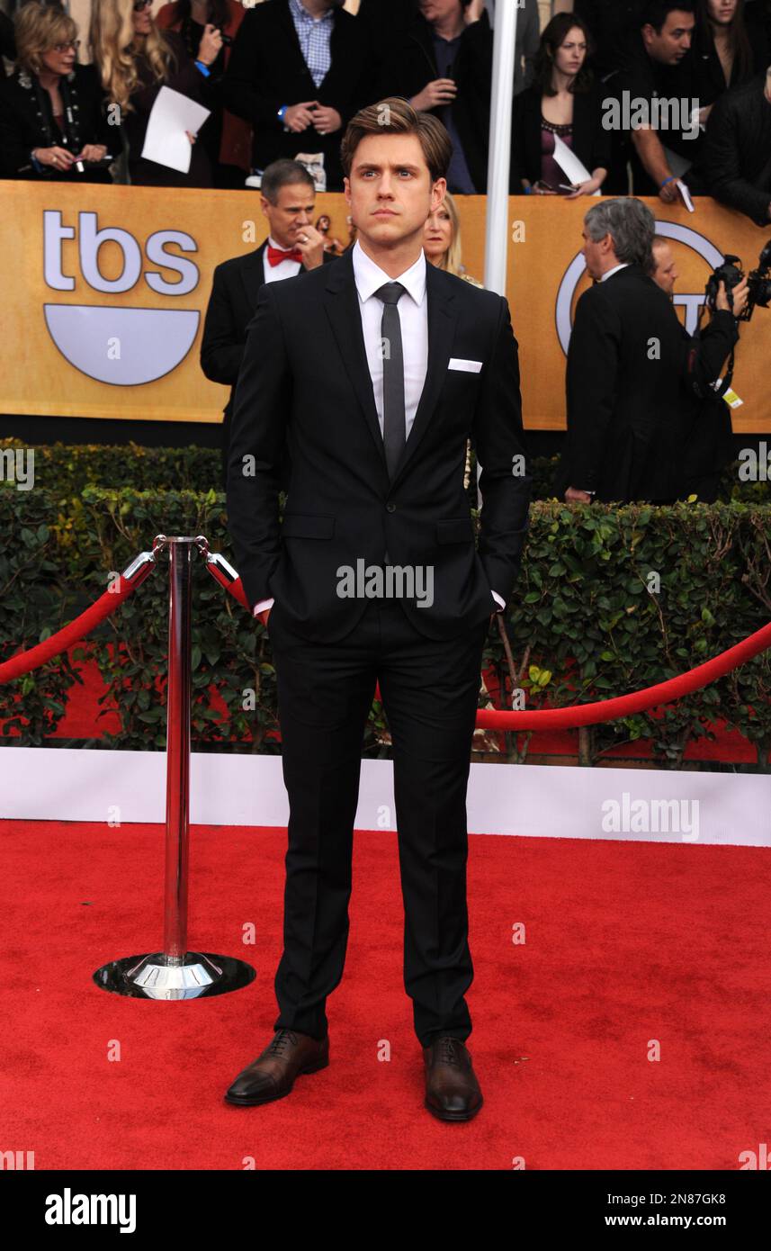 Aaron Tveit arrives at the 19th Annual Screen Actors Guild Awards at ...