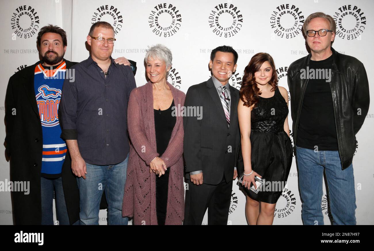 Kevin Smith, Bob Goodman, Andrea Romano, Jay Oliva, Ariel Winter and ...