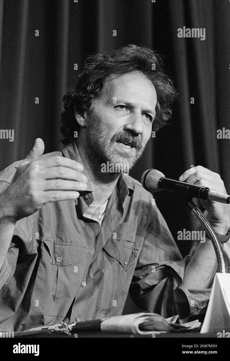 West German film director Werner Herzog speaks at Festival Palace for ...