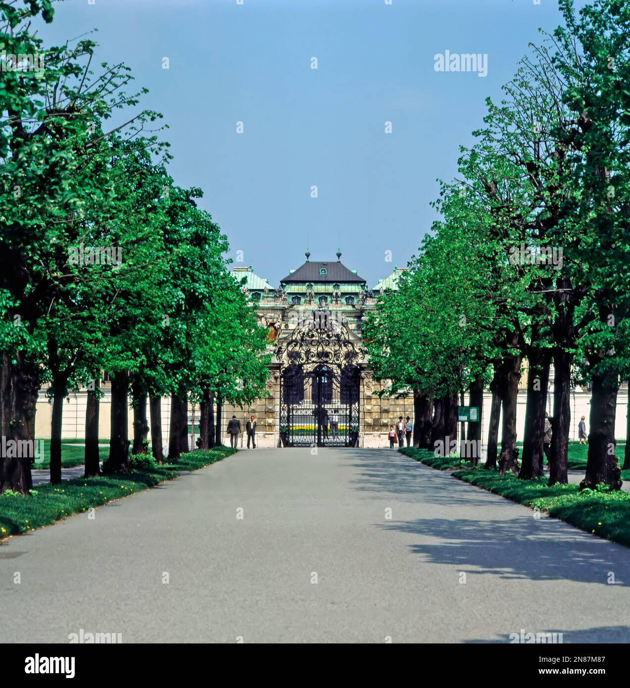 Gate on Belvedere Palace, Vienna Stock Photo - Alamy