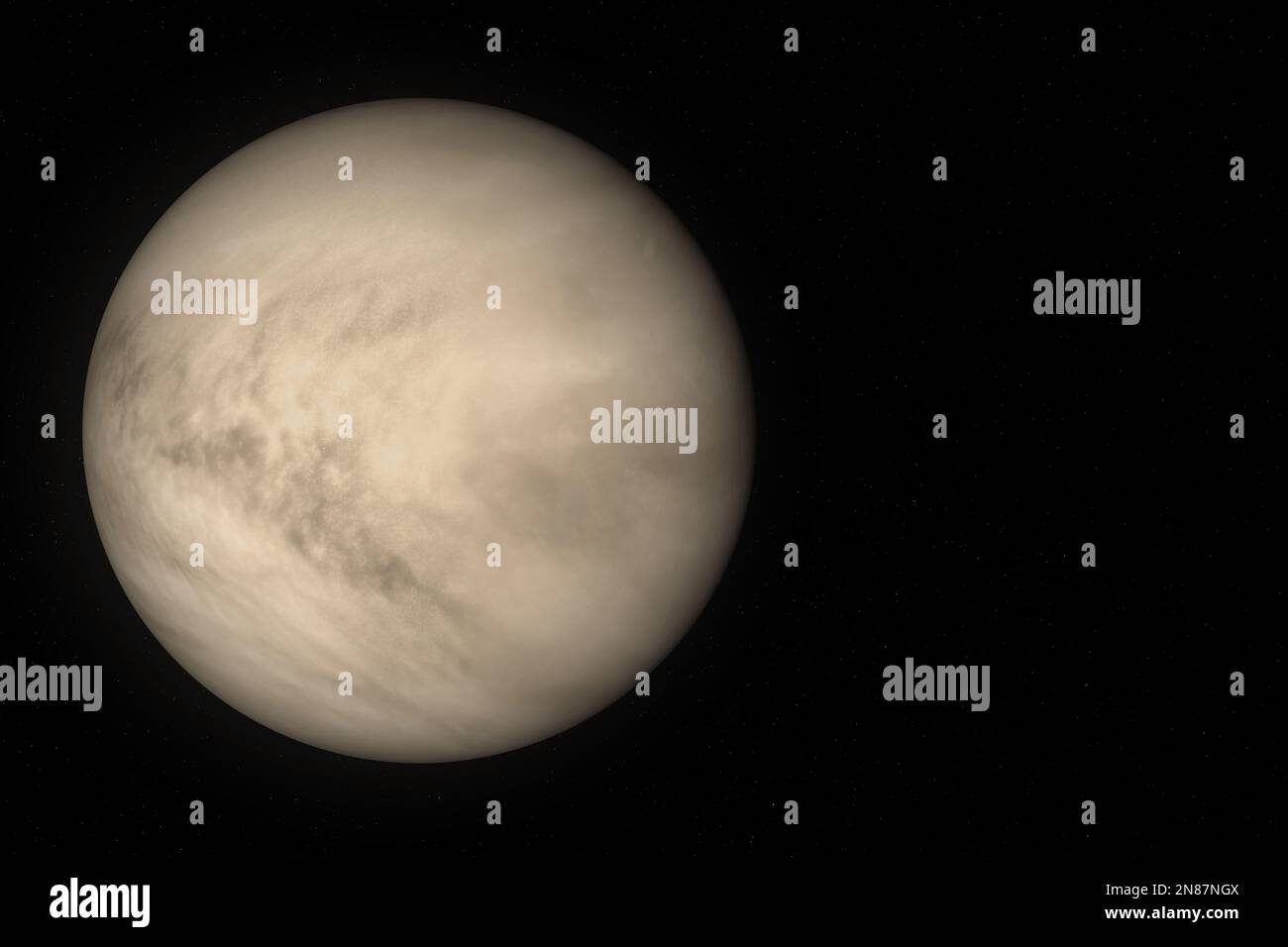 Digitally generated photograph of the planet Venus Stock Photo - Alamy
