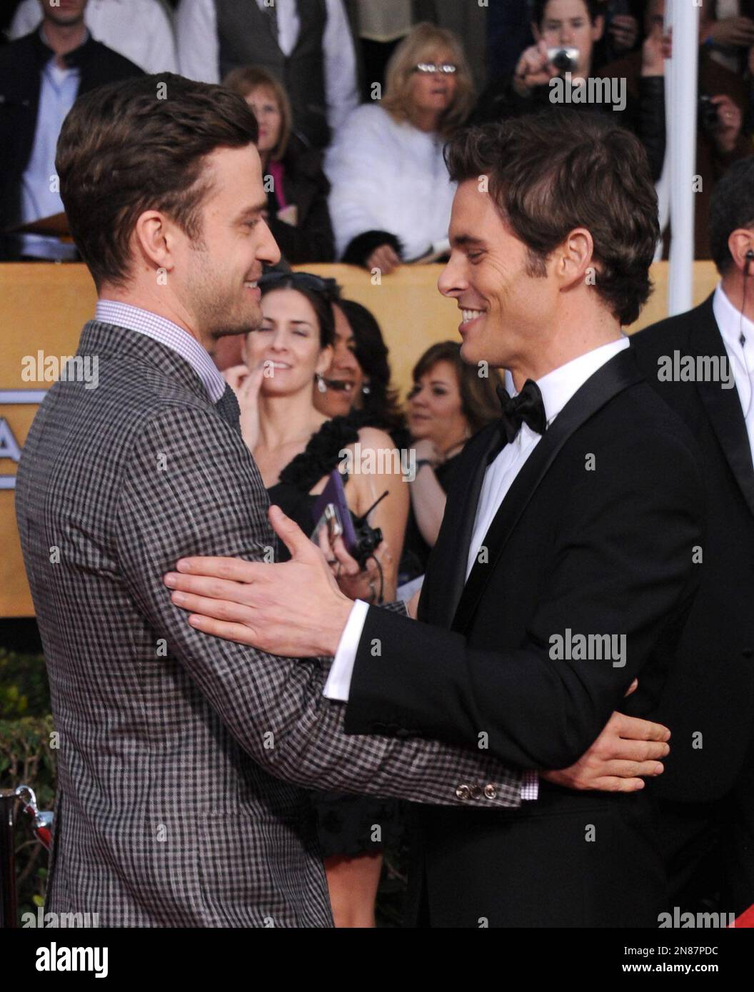 Justin Timberlake, left, and James Marsden arrive at the 19th Annual ...