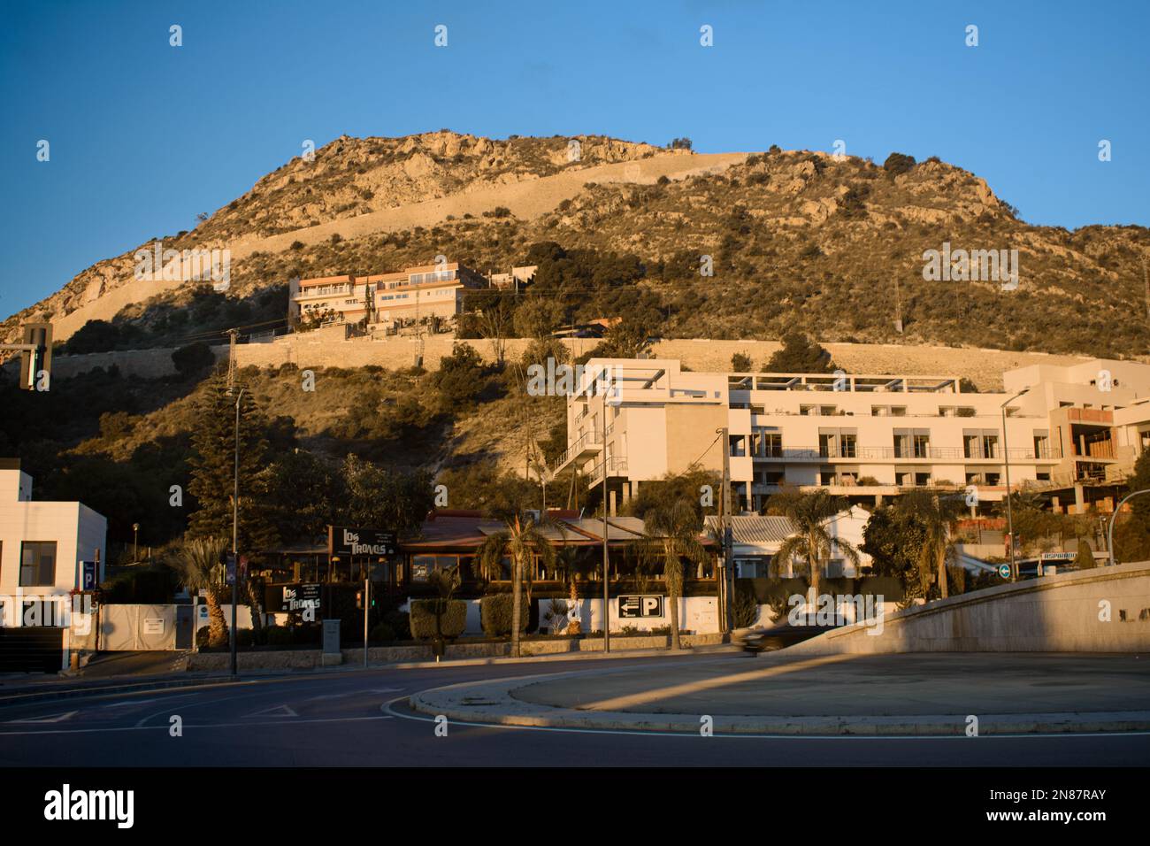 Sunrise on the Serra Grossa, Alicante, Spain. View from Pl. de la ...